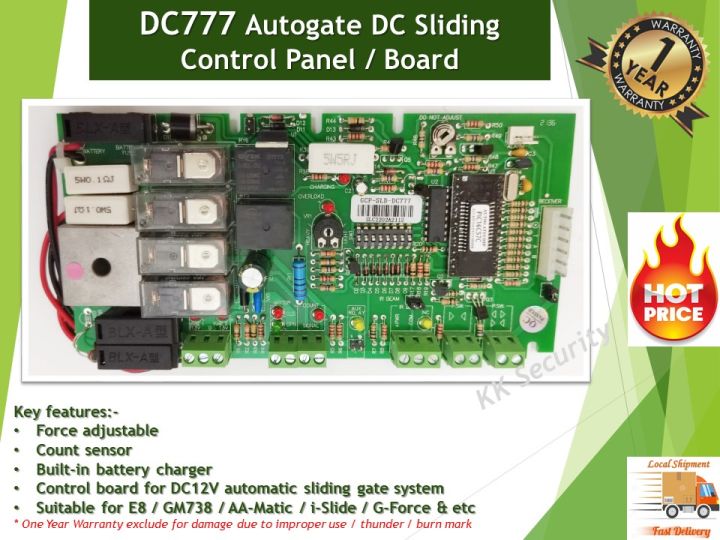 Autogate DC Sliding DC777 Control Panel / Board (Compatible to DC3 ...