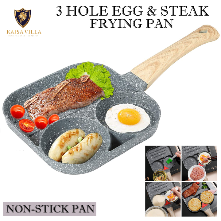 Kaisa Villa 4H Cast Iron Omelet Pan Burger Eggs Ham PanCake Heavy Duty ...