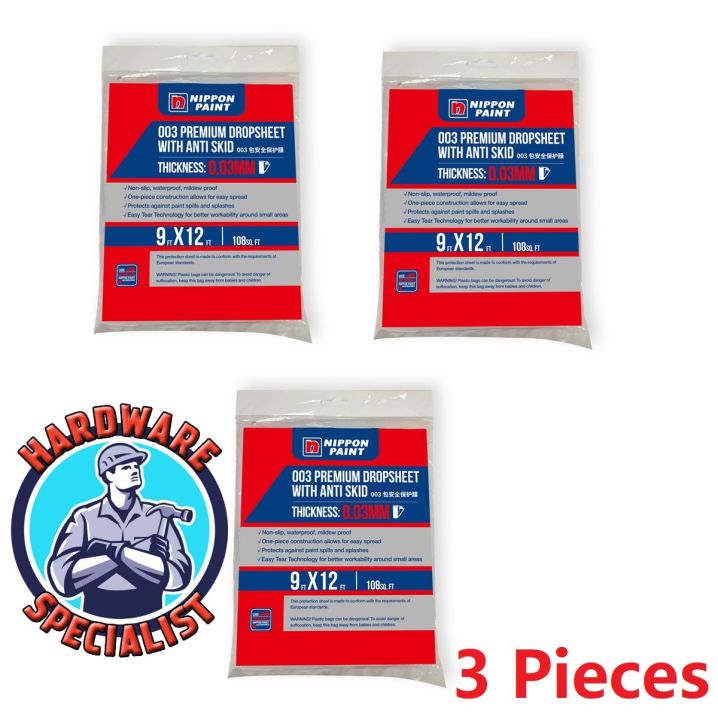 Nippon Paint Plastic Drop Cloth / Drop Sheet / Painting Sheet ...