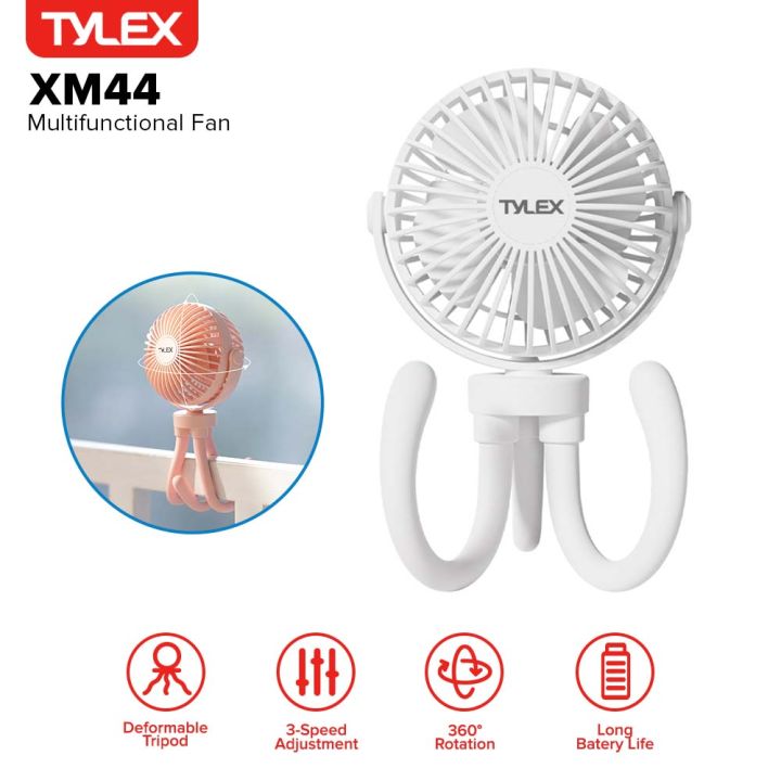 TYLEX XM44 multifunctional mini portable fan 360 degree rotation ...