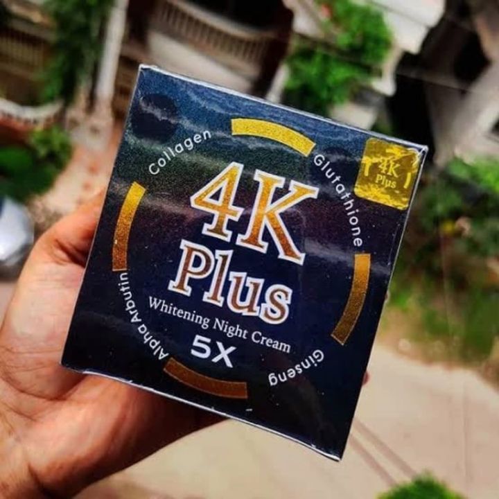 4K PLUS WHITENING NIGHT CREAM 20G♣ | Lazada