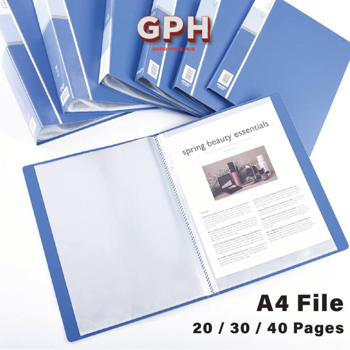 A4 Plastic File / A4 Plastic Folders 20 / 30 / 40 Sheets | Lazada Singapore