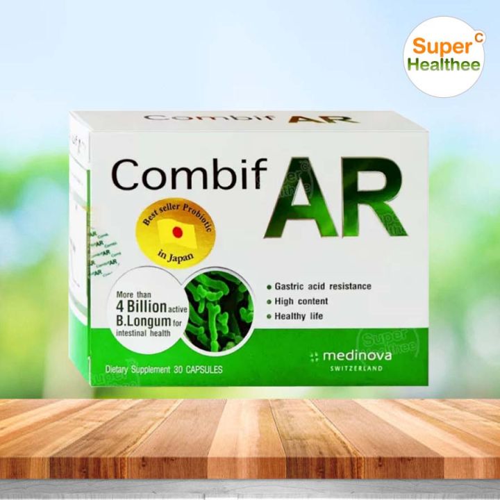 Combif AR Probiotics 30 Capsules คอมบิฟ เออาร์ ผลิตภัณฑ์เสริมอาหาร โปร ...