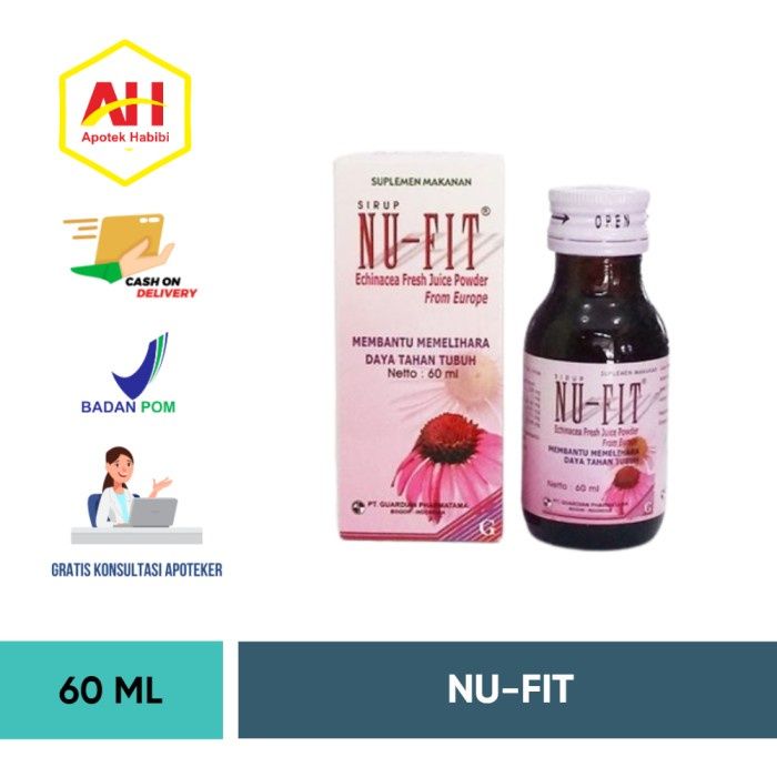 NUFIT NUPIT NUVIT NU-FIT NU-PIT NU-VIT SIRUP 60 ML MULTIVITAMIN ANAK ...