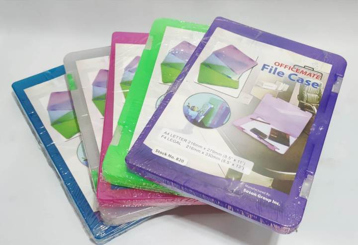 Plastic #820 OfficeMate File Case 8"x13" A4 Bond Yellow Pad Filing ...