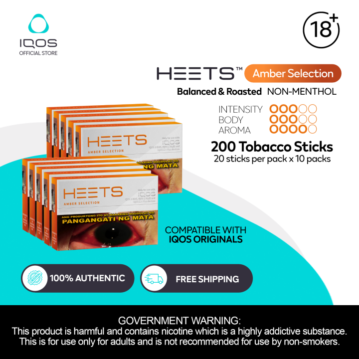 HEETS™ 10-Pack Heated Tobacco Sticks (Smoke-Free Alternative like E ...