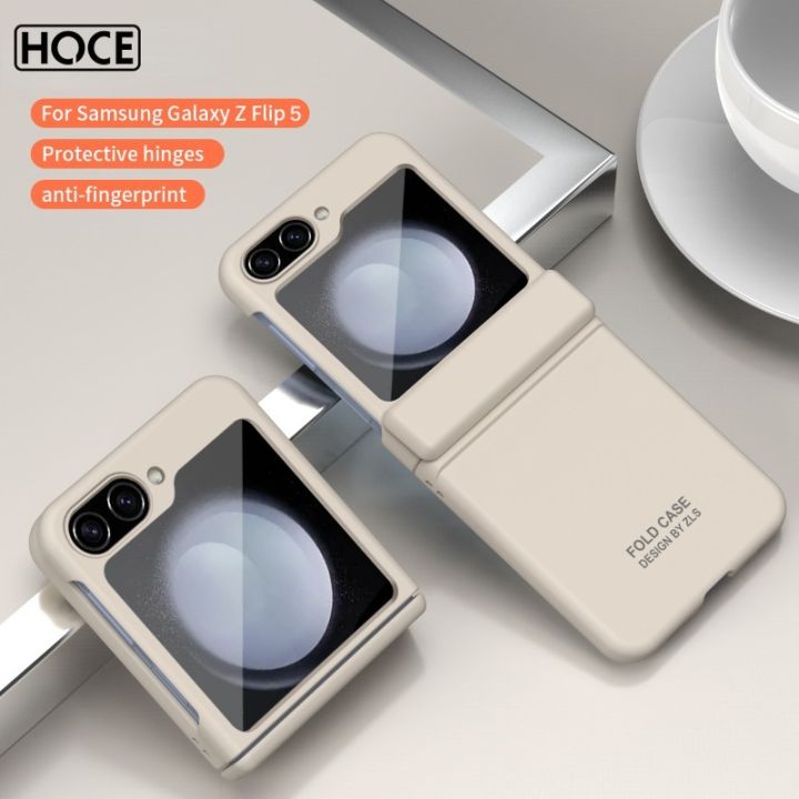 HOCE ZFlip5 Luxury Frosted Skin feel Hinge protection Phone Case for ...