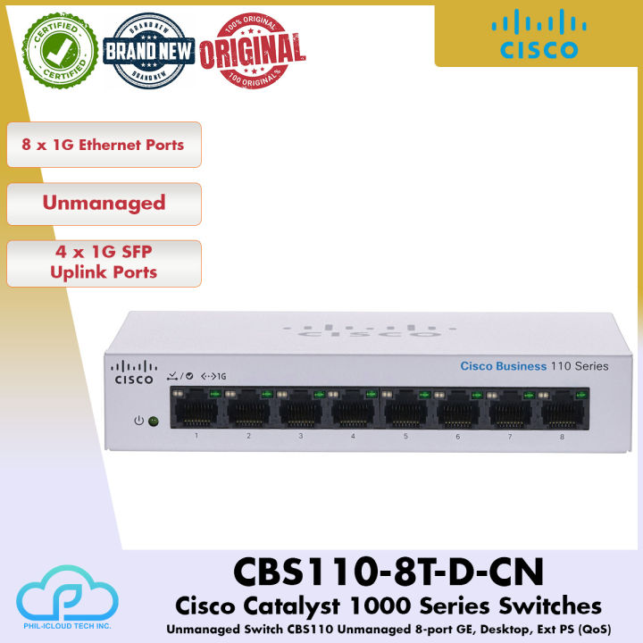 CISCO Business 110 Series CBS110-8T-D-CN Unmanaged Switch CBS110 ...