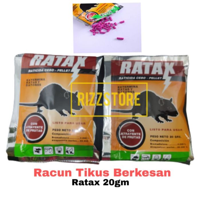 Ubat Tikus Ratax 20g Rat Bait Umpan Racun Tikus Paling Berkesan Rat ...