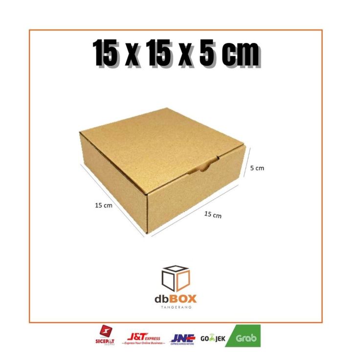 (SATUAN) Kardus 15x15x5 cm | Box Die Cut dan Easy Usage | Box Pao Mini ...