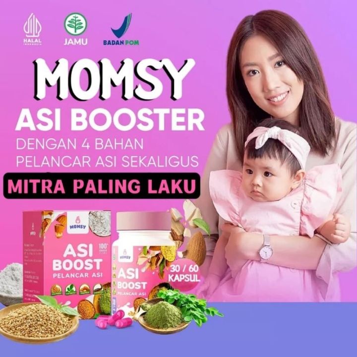 MOMSY Asi Booster | Suplemen Pelancar Asi | Untuk Penyembuhan Luka OP ...