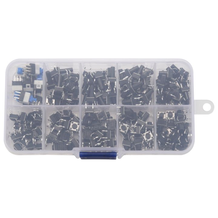 Tactile Push Button Switch Micro-Momentary Tact Assortment Kit (6x6 ... Tactile Push Button Switch Micro-Momentary Tact Assortment Kit (6x6 ...