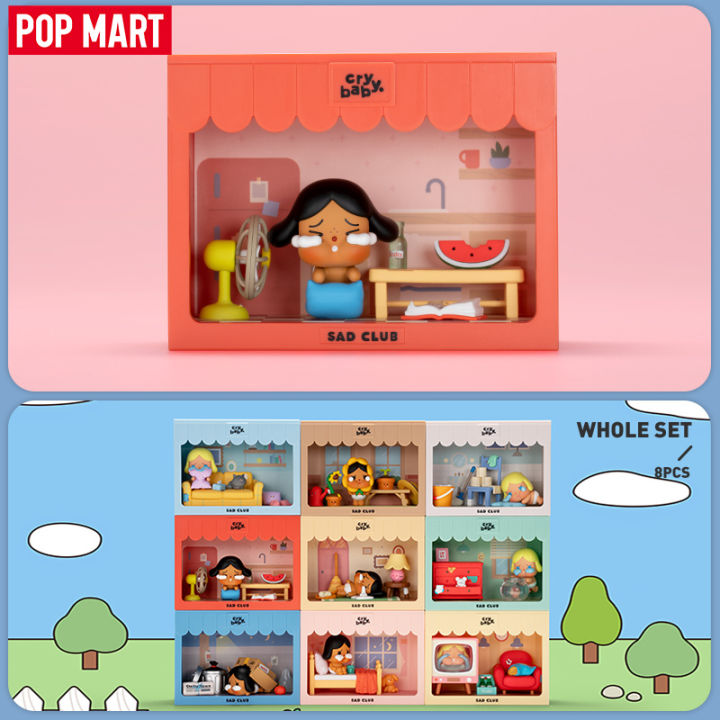 POP MART CRYBABY Sad Club Series Scene Sets Action Figures Blind Box ...