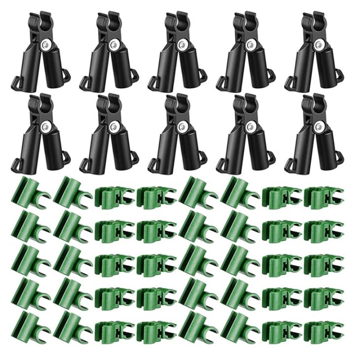 (DXMN) 50 Pieces Adjustable Plant Trellis Connector Clip Garden Plastic ...