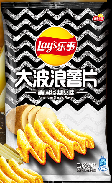Lay's Crinkle Cut Potato Chip - American Classic Flavor 乐事大波浪薯片-美国经典原味 ...