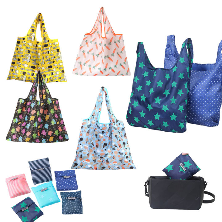 Foldable Shopping Tote Bag Eco Reusable Bags | Lazada Singapore