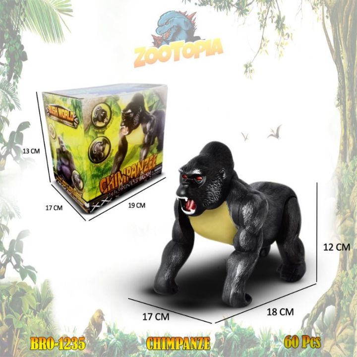 MAINAN EDUKASI ANAK BAATERAI KINGKONG GORILA GORILLA | Lazada Indonesia