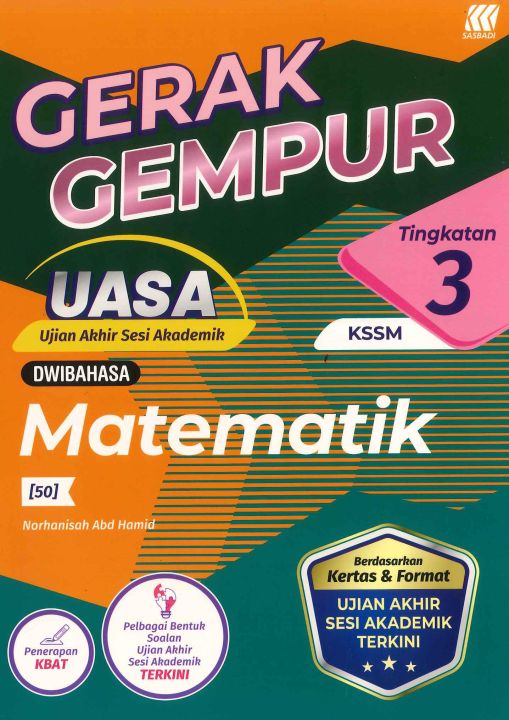 Sasbadi Gerak Gempur Uasa Matematik Tingkatan 3 Kssm Dwibahasa