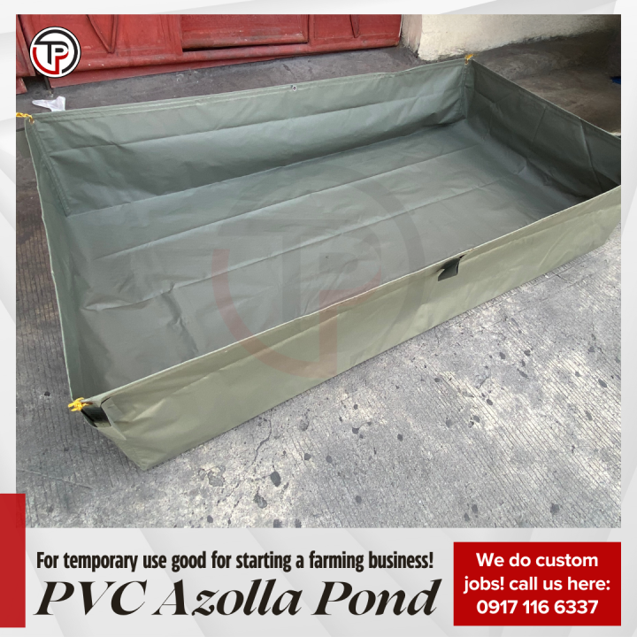 3x2x1ft w/ ROPE Azolla Pond PVC (TEMPORARY USE) Fish Pond Fish Tank Koi ...