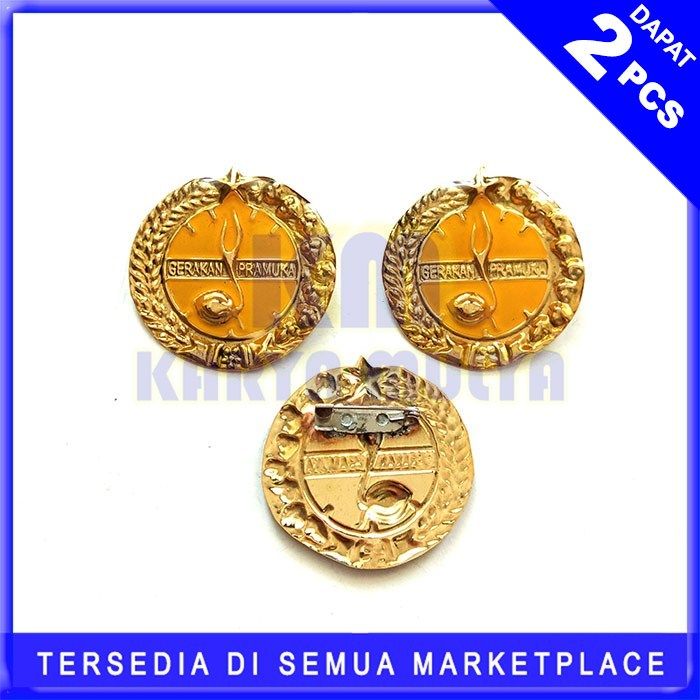 Emblem Tanda Topi Pramuka Penegak Putri Emblem Pramuka Warna Kuning ...