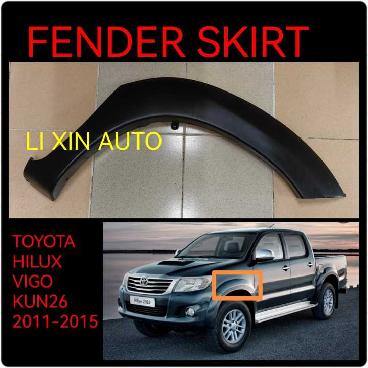 TOYOTA VIGO KUN25 / KUN26 2005-2015 FENDER SKIRT FENDER FLARE FENDER ...