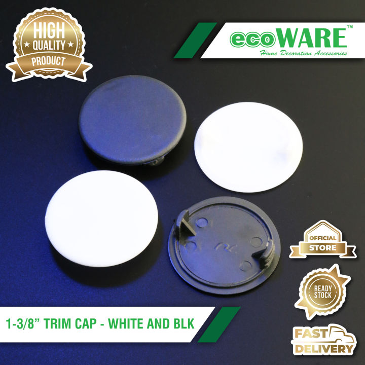 ecoWARE 1-3/8” Trim Cap Hinge Hole Cover Cabinet Screw Hole Plug Cover ...