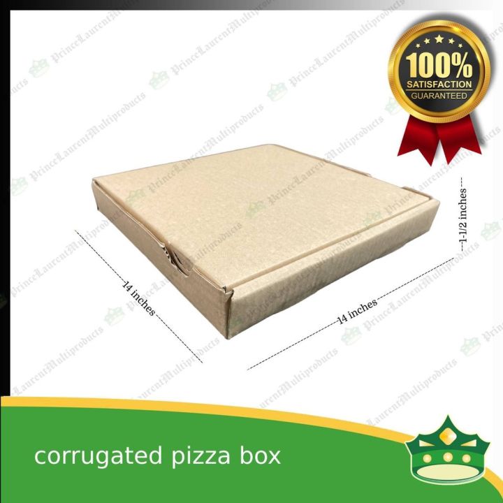 [50 pcs] corrugated pizza boxes 14 inches for take out of pizzas ...