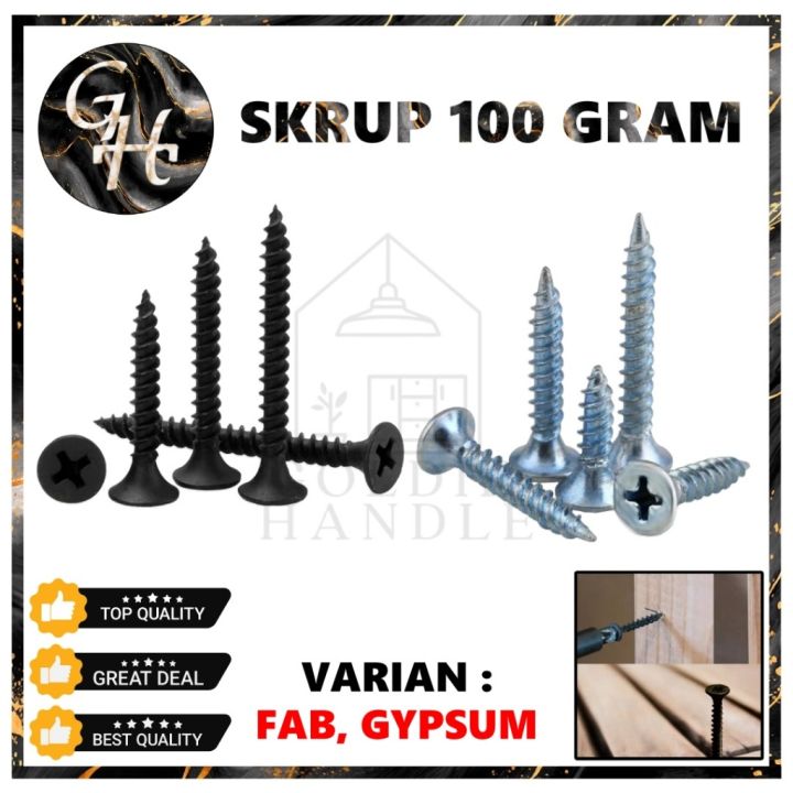 Sekrup Skrup FAB Sekrup Gypsum Harden screw 100 gram | Lazada Indonesia