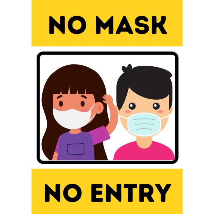 Safety protocols Laminated Signage - A4 Size high quality print | Lazada PH