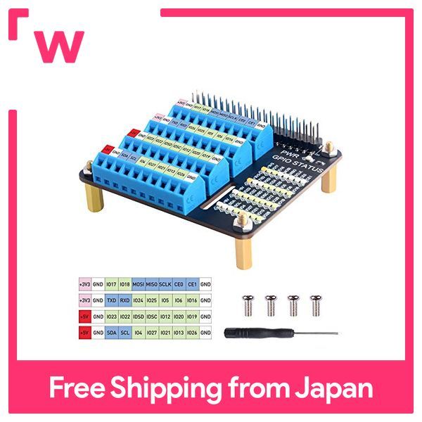 Geeekpi Raspberry Pi 4 Gpio Expansion Board Breakout Gpio Screw On