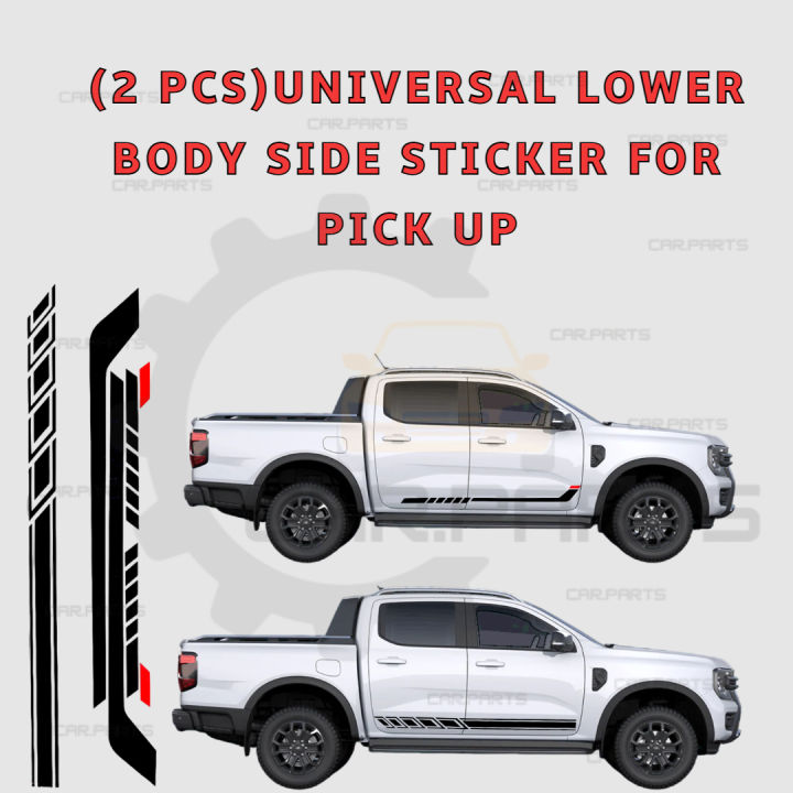 CP Universal Lower Body Side Sticker Pick-Up Car Vinyl Decal Auto DIY ...