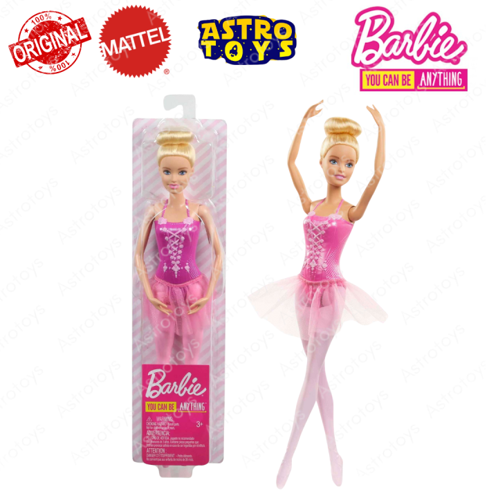 Barbie Ballerina Doll with pink tutu Original Asli Mattel Mainan Anak ...