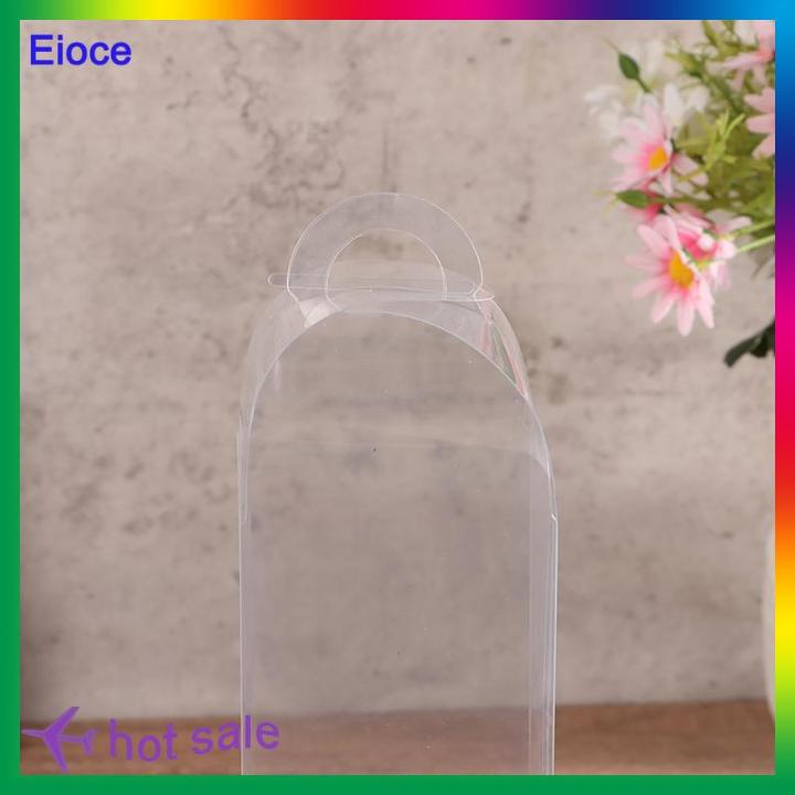 Eioce Transparent Rose Flower Box Plastic Cake Packaging Box Florist ...