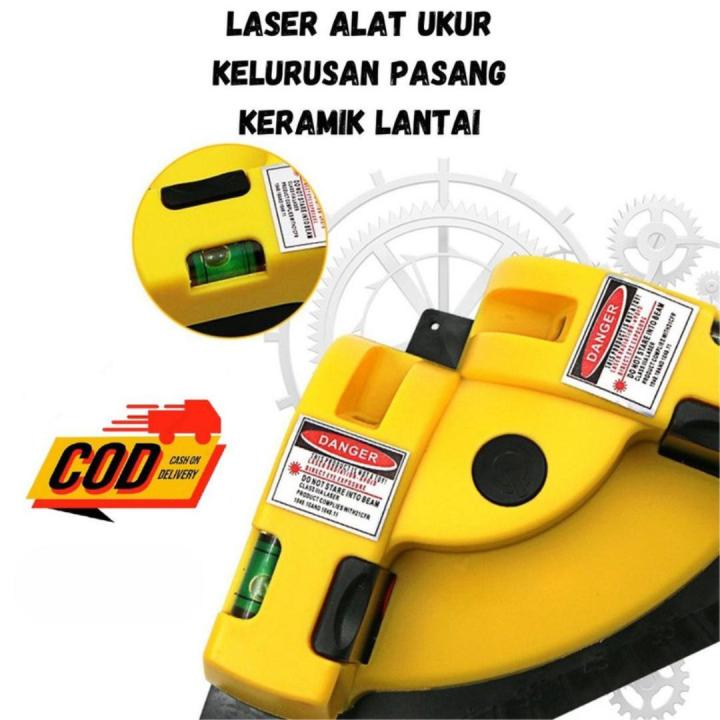 Square Laser Line LV-01 Laser Level Alat Ukur Siku Kelurusan Lantai ...