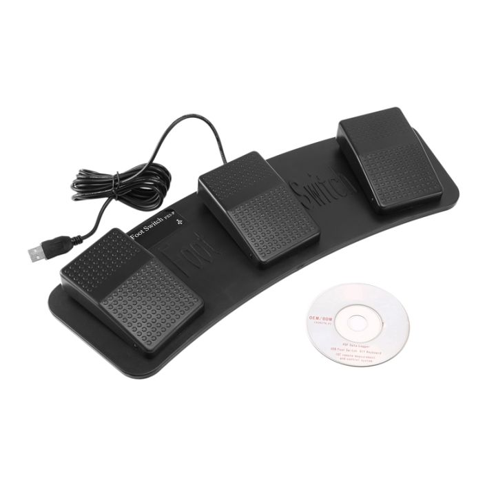 FS3-P USB Triple Foot Switch Pedal Control Keyboard Mouse PC Game ...