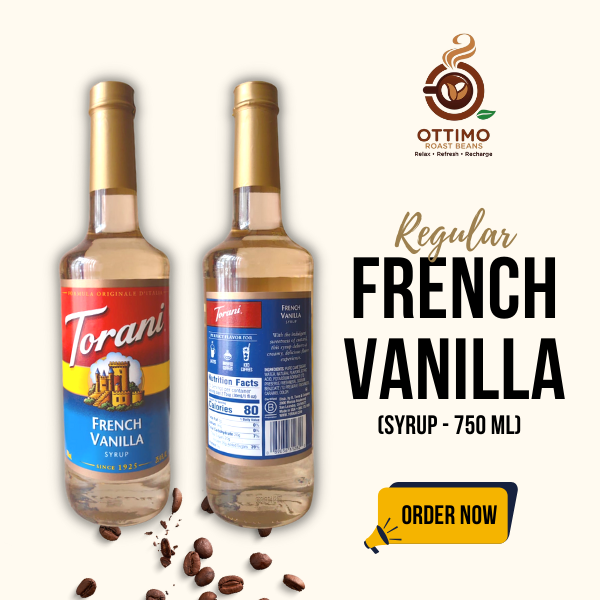 Torani Regular Syrup, French Vanilla Flavor, Glass Bottle - 750 mL ...