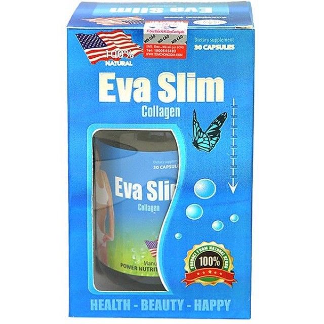 Viên giảm cân EVA SLIM COLLAGEN 30 viên từ Mỹ | Lazada.vn