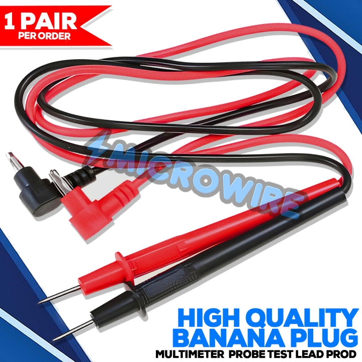 1 Pair High-quality Banana Plug Multimeters Meter Probe Test Lead Test ...
