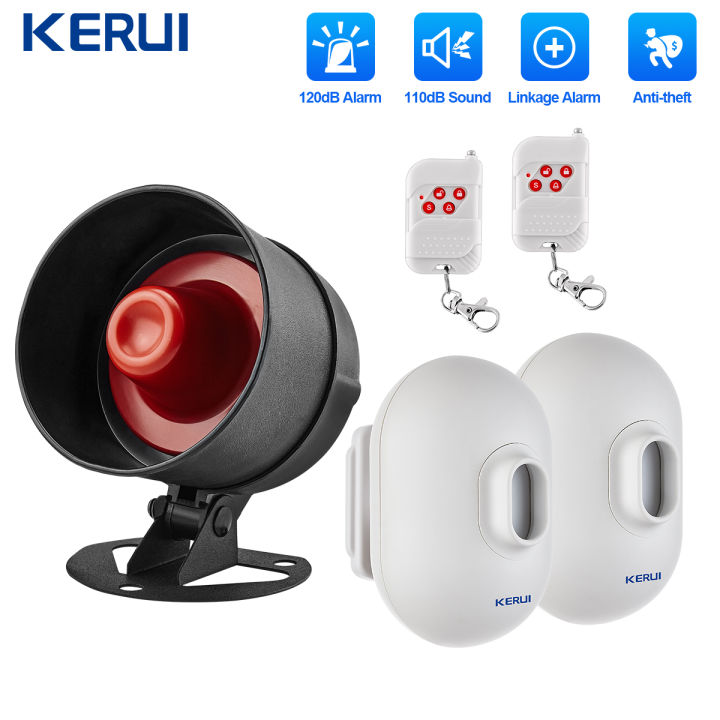 KERUI Home Office & Shop Security Alarm System Kit Wireless Loud Siren ...