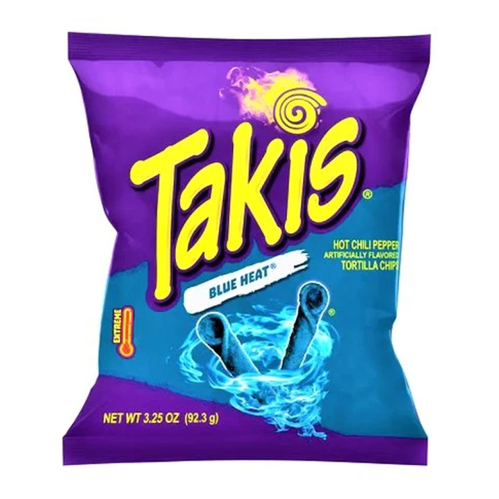 Takis Blue Heat 92.3g 3.25oz Takis ห่อใหญ่ ขนม ขนมแท่ง ขนมข้าวโพด ...