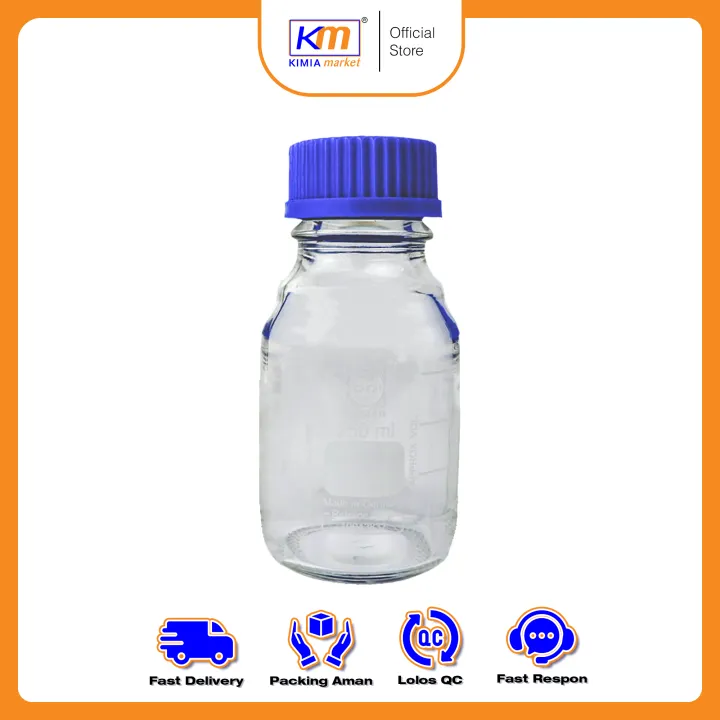 Botol Lab Kaca Duran buatan Jerman ukuran 250ml | Lazada Indonesia