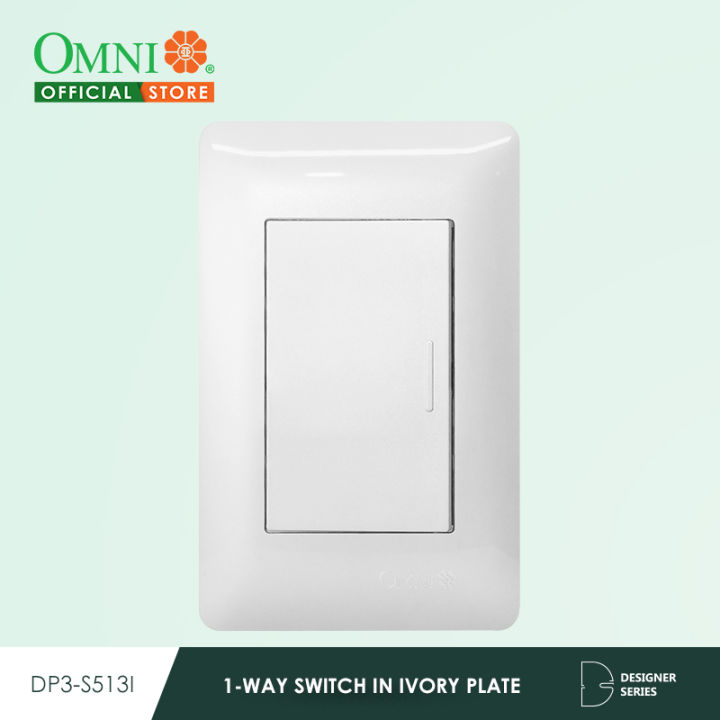 OMNI 1-Way Switch (3 Gang Size) in Ivory Plate - DP3-S513 | Lazada PH
