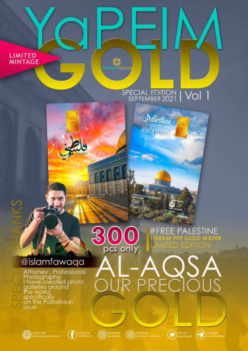 READY STOCK : YaPEIM GOLD 1GRAM AL AQSA 999 (24K) | Lazada