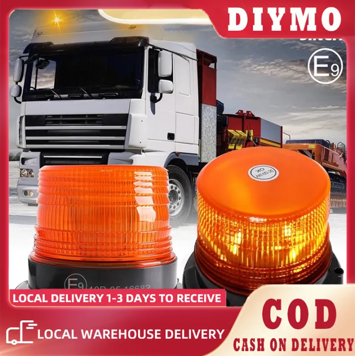 Pentagon PT-160 Big AMBER Beacon Light LED Strobe Revolving 10-30V ...