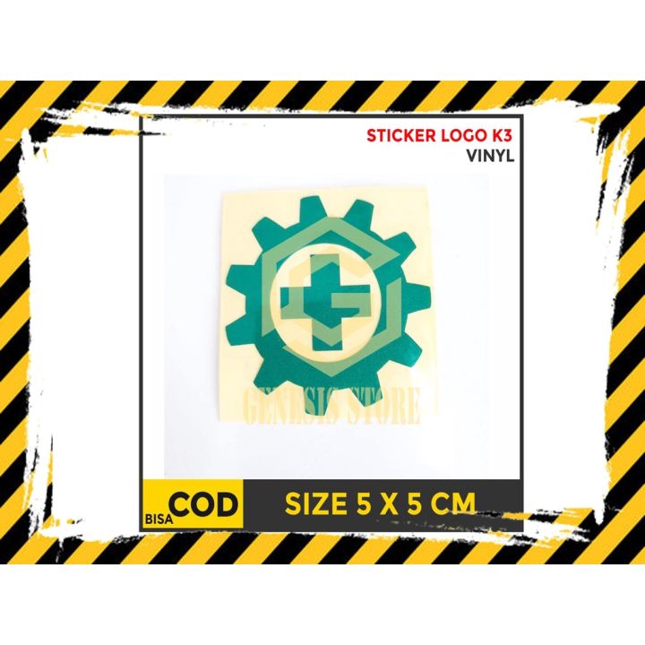 Sticker Logo Safety K3 untuk Helm Proyek Safety Keselamatan Kerja ...