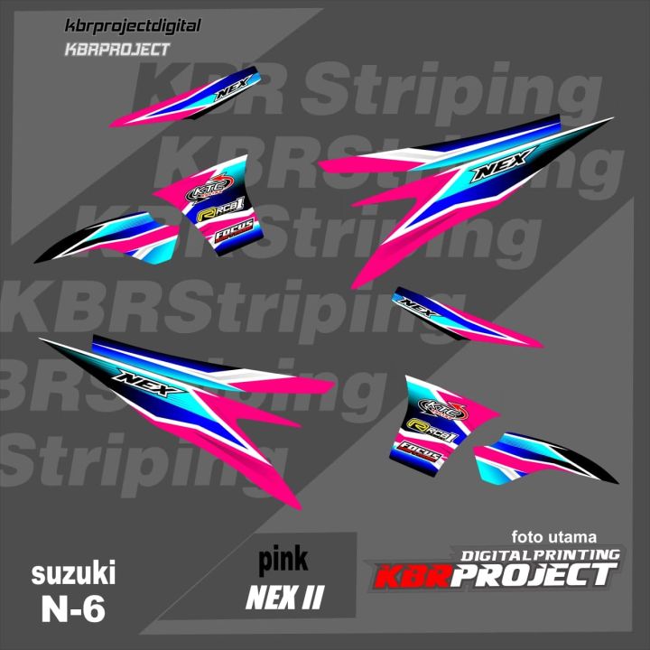 STRIPING NEX LAMA - Sticker Striping Variasi list SUZUKI NEX OLD motor ...