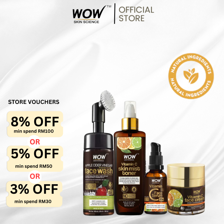 WOW SKIN SCIENCE OIL FREE & WHITENING SKINCARE KIT | Lazada