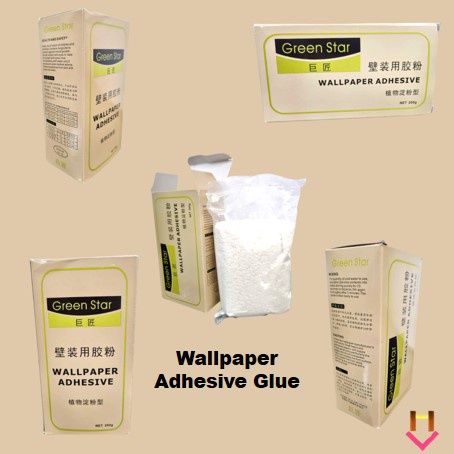 Serbuk Gam Pelekat Kertas Dinding Alat Pasang Wallpaper Glue Powder ...