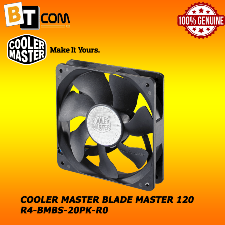 Cooler Master Blade Master 120 12x12CM Desktop Chasis Fan R4-BMBS-20PK ...