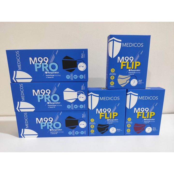 MEDICOS (NEW) M99 Pro, Neo & FLIP Respirator with Adjustable Ear Loop ...